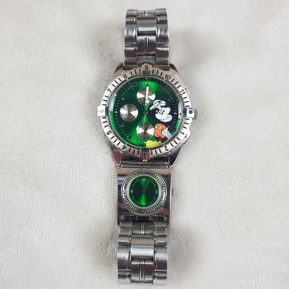 Disney | Accessories | Vintage Disney Time Works Mens Watch Mickey ...